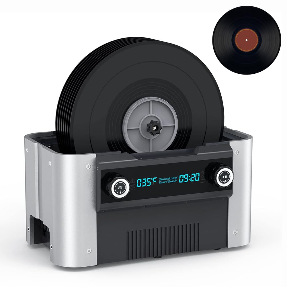 6L Ultrasonic Vinyl Record Cleaner, Auto Spin Ultrasonic Cleaning ...