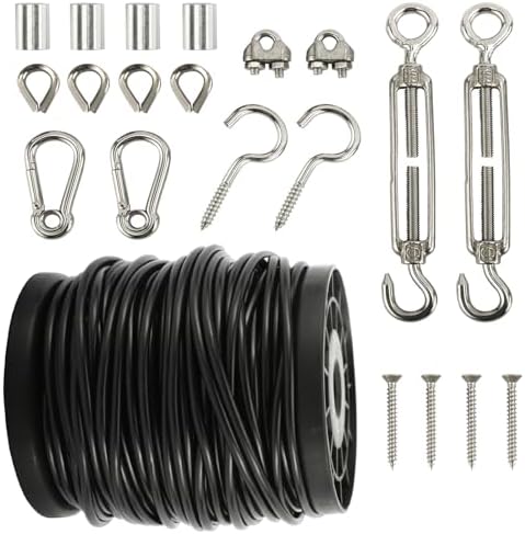 YQL Outdoor String Lights Hanging Kit,Globe String Lights Suspension ...