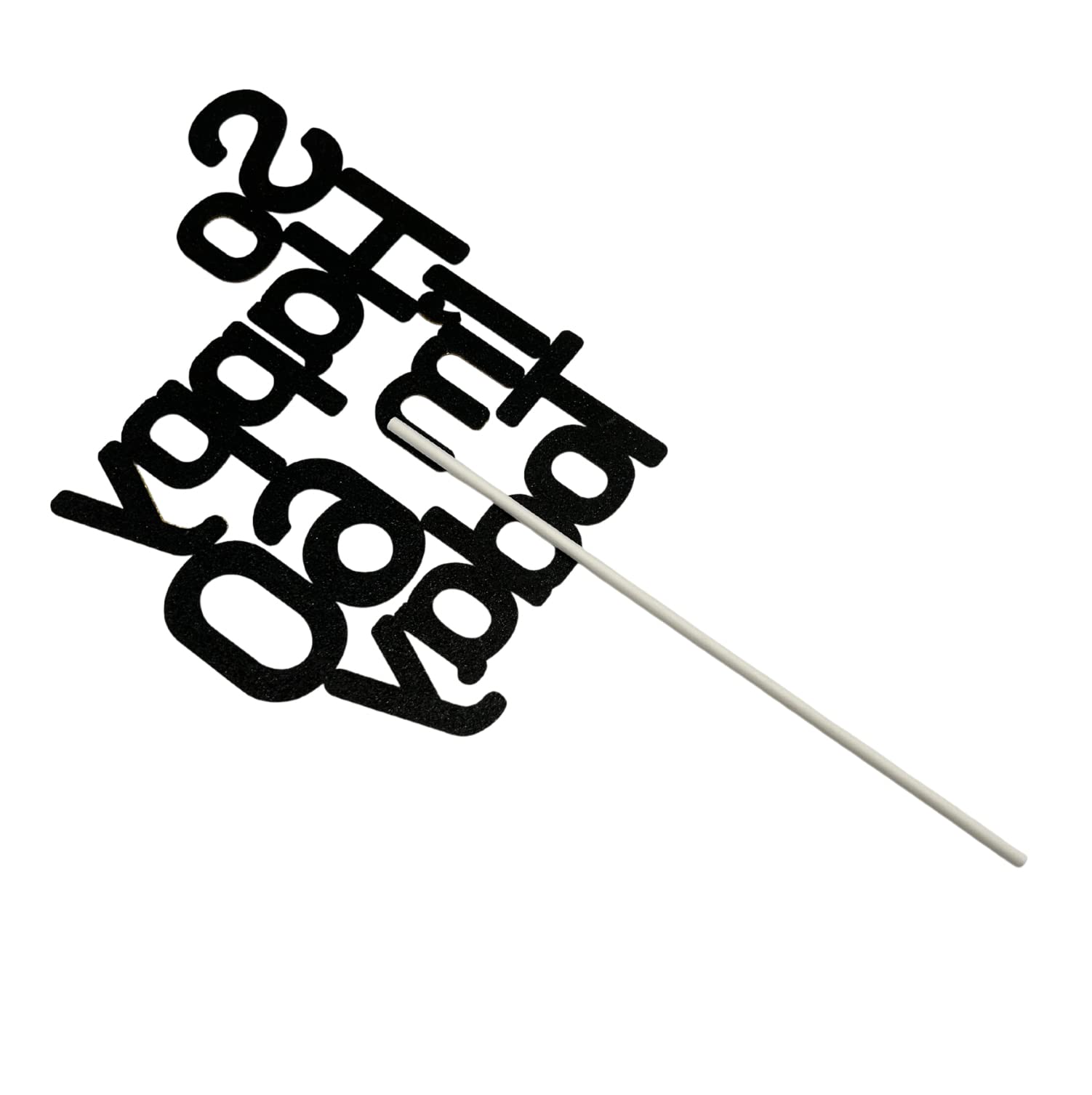 Snapklik.com : So Happy Im 60 Today Birthday Cake Toppers-Black Glitter ...