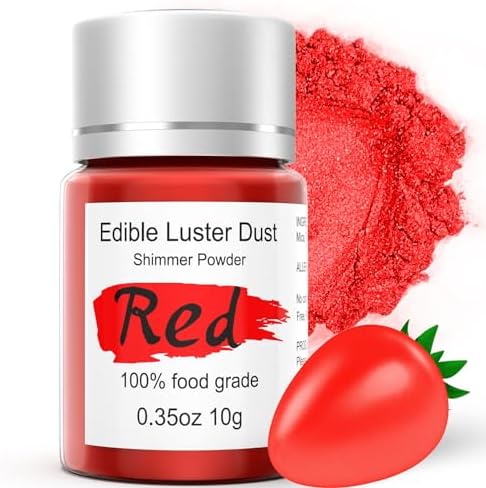 Amazon.com : Red Luster Dust Edible Glitter for Cocktails – 10g Colaele ...