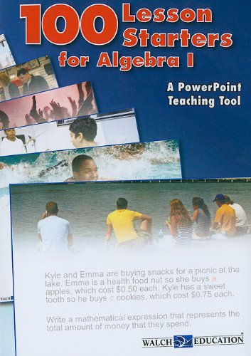 100 Lesson Starters for Algebra I: Amazon.co.uk: Sylvester, Vanessa ...
