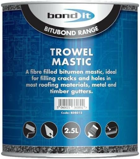 Bond It Trowel Mastic Fibre Filled Bitumen Paint Roof Repair Compound ...