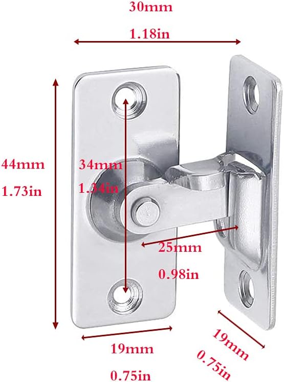 Buy Small 90 Degree Right Angle Door Lock Latch Latch Bolt Lock cam ...