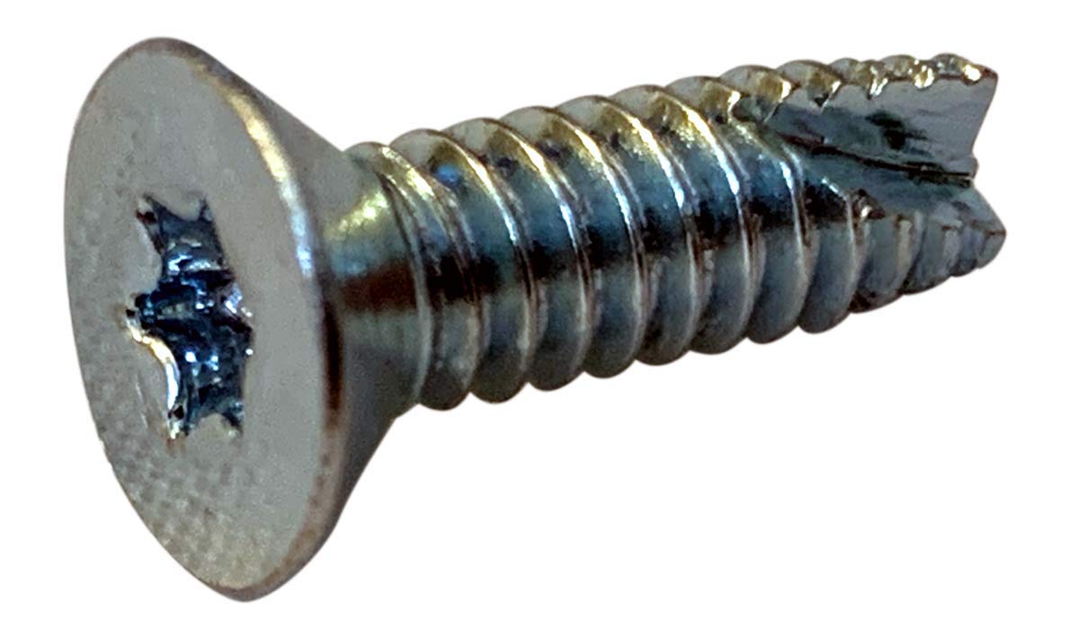 Small Parts 08103TF Steel Thread Cutting Screw, Zinc Plated, 82 Degree ...