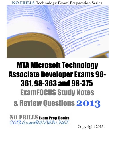 Amazon.com: MTA Microsoft Technology Associate Developer Exams 98-361 ...