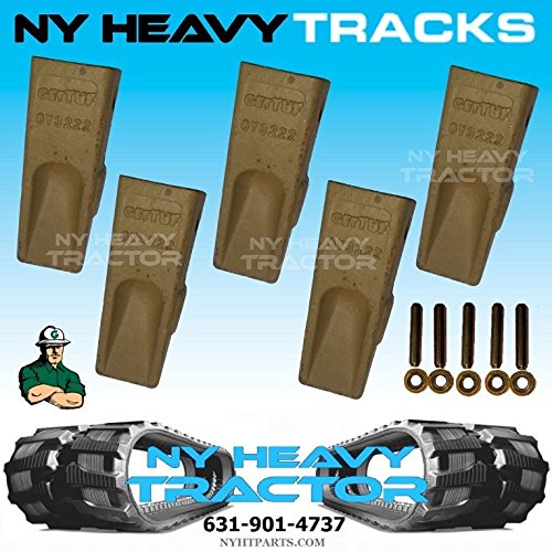 Amazon.com: Caterpillar 6Y3222 Bucket Teeth Set of 5 J225 Size Cat ...