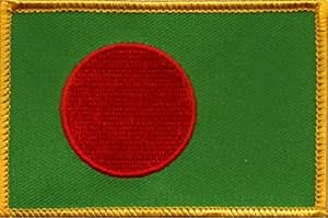 Amazon.com: Bangladesh Flag Patch, Measures 3.50" x 2.25", International Embroidered Iron On or ...