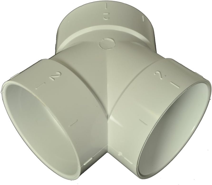 Amazon.com: Central Vacuum PVC 2 Inch 3 Way Coupling Elbow CV-8070 ...