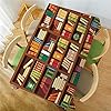 Amazon.com: Swono Book Shelf Tablecloth Retro Bookshelf Literature ...
