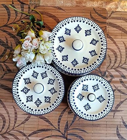 Buy MADARKS Ceramic Casserole Container Set with Lid it use to Be ...