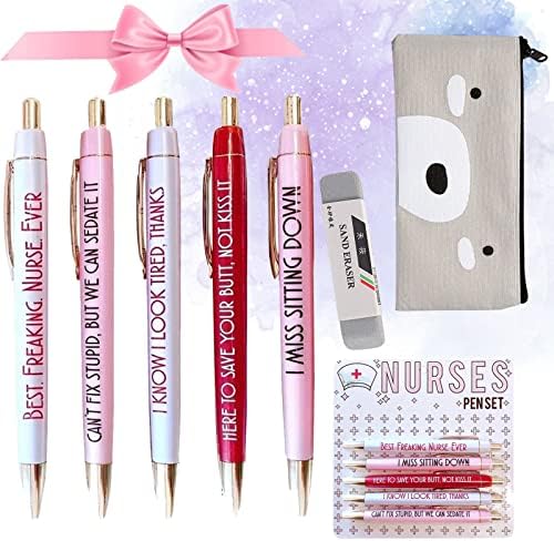 Amazon.com: 5/10pcs Funny Nurses Pens Set, Yocartgo Fun Nurse Pen Sets ...