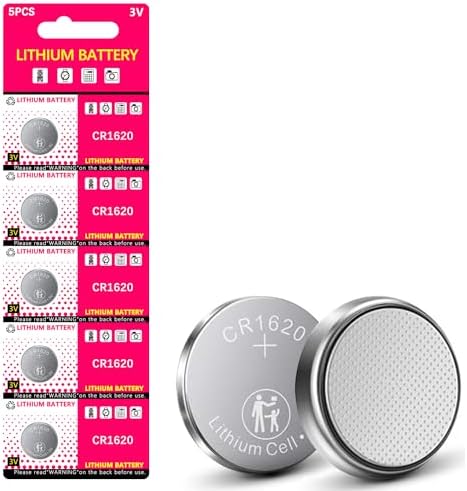 5PCS CR1620 3V Lithium Battery CR 1620 Alkaline Button Coin Cell ...