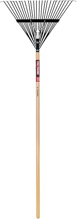 Amazon.com: Truper 30480 Steel Leaf Rake 24 Tines - 24-Inch Head, 54 ...