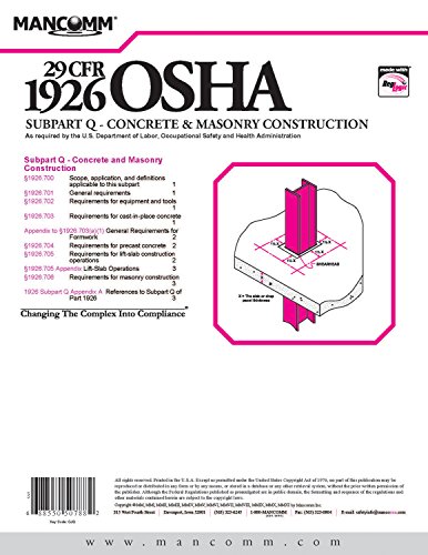 Supbart Q - Concrete & Masonry: From OSHA Safety and Health Regulations ...