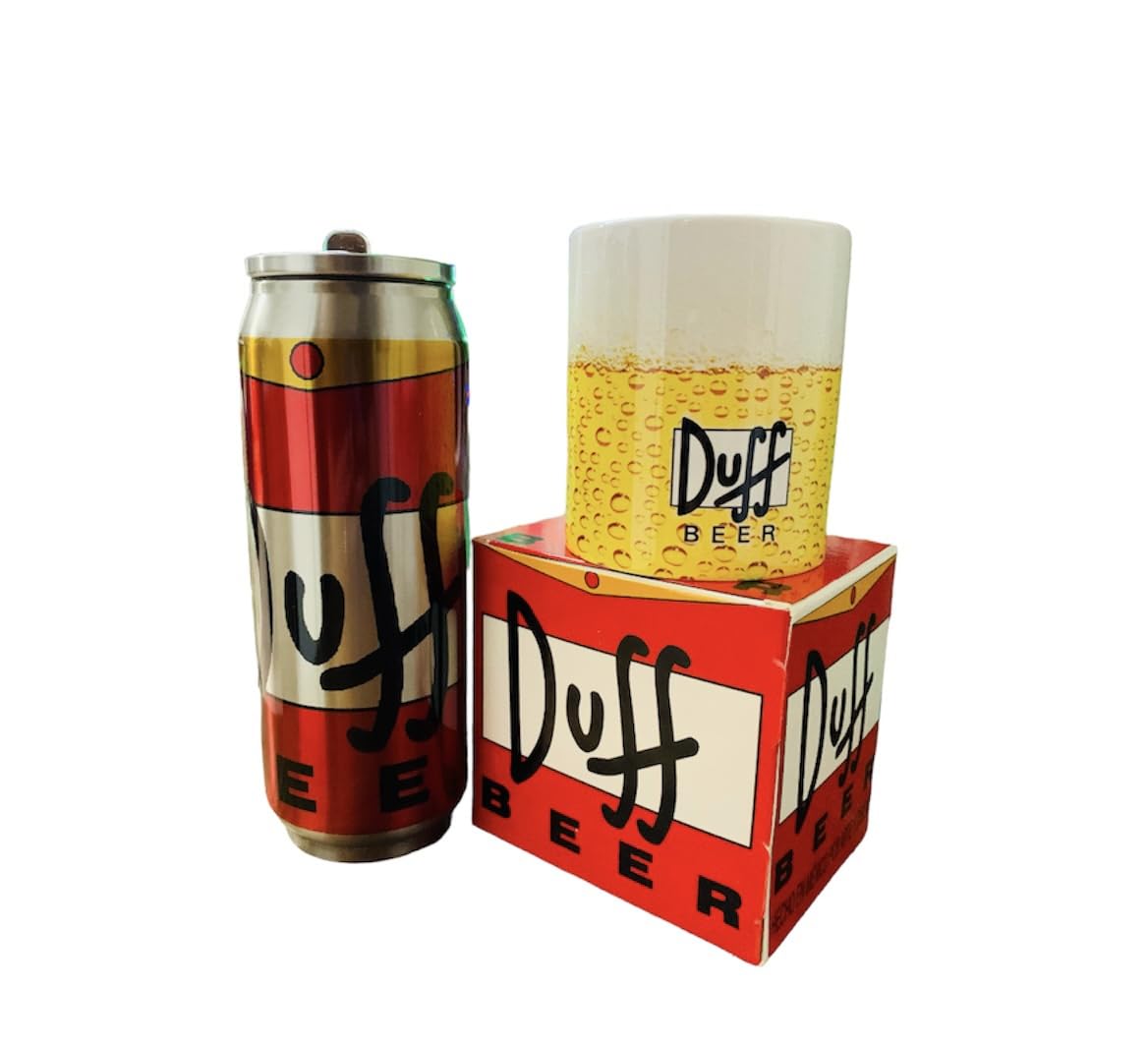 Termo y Taza dibujos animados, Duff, Series famosas, simpsons : Amazon ...