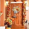 Amazon.com: Fall Welcome Door Sign Fall Pumpkin Hanging Decor ...