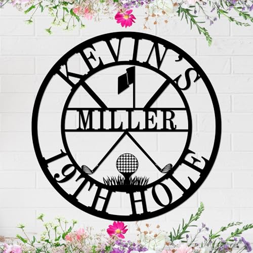 Amazon.com: Personalized Golf Sign Custom Golf Name Sign Golf Wall ...