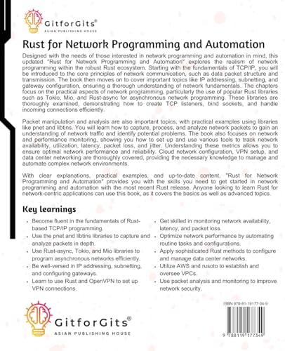 Snapklik.com : Rust For Network Programming And Automation, Second Edition: Work Around ...