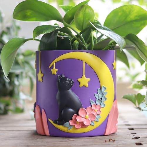 Amazon.com : GUGUGO Cute Donut Planters, Unique Plant Pots with ...