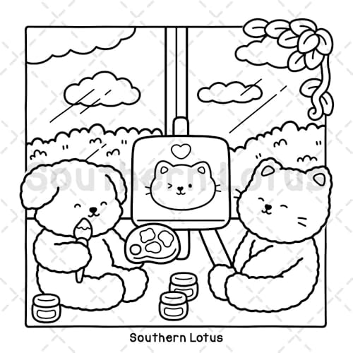 Snapklik.com : Fuzzy In Love: Coloring Book For Adults And Teens ...