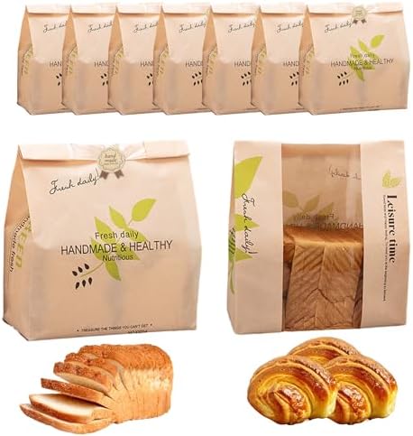 Amazon.com: Paper Bread Bags for Homemade Bread, Large Kraft Paper ...