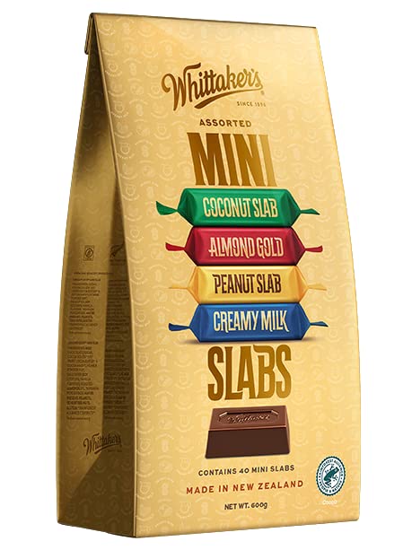 Amazon.com: Whittaker's |Assorted Mini Slabs 600g (Made in New Zealand ...