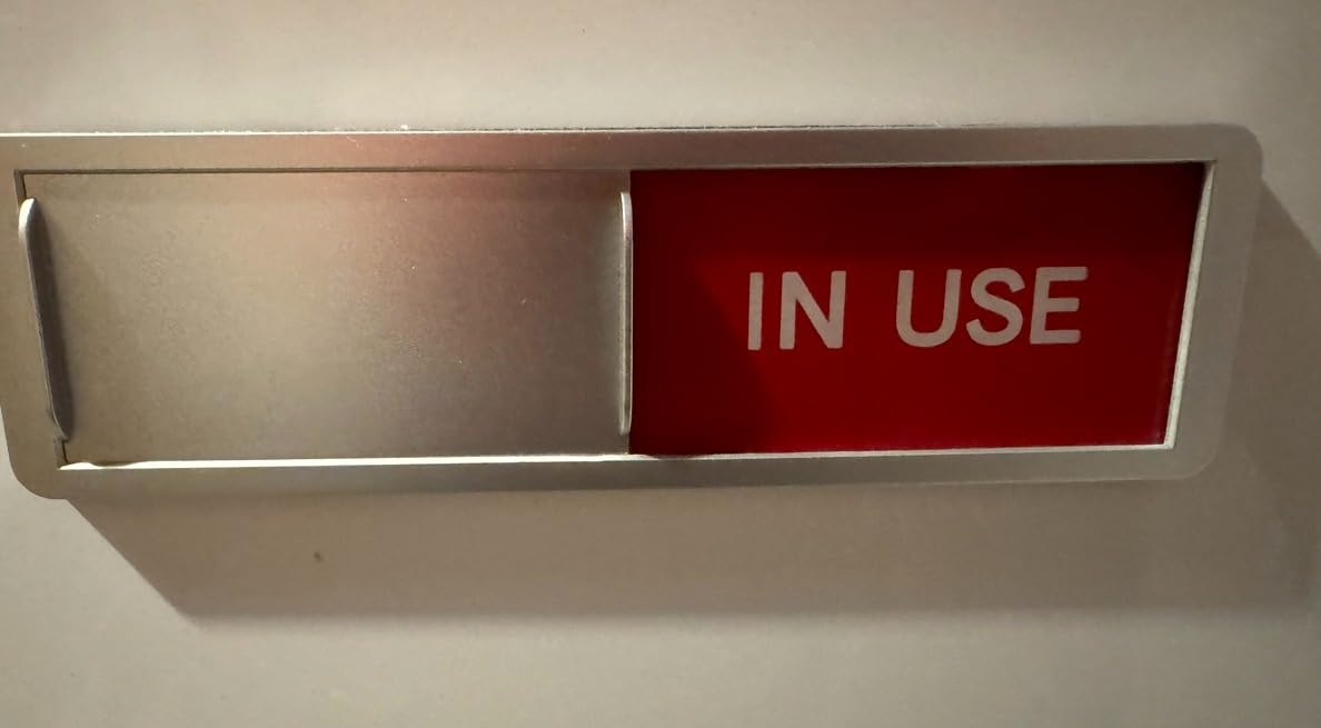 Vacant In Use Sliding Door Sign, 1 Pack Vacant In Use Sign Slider Door ...