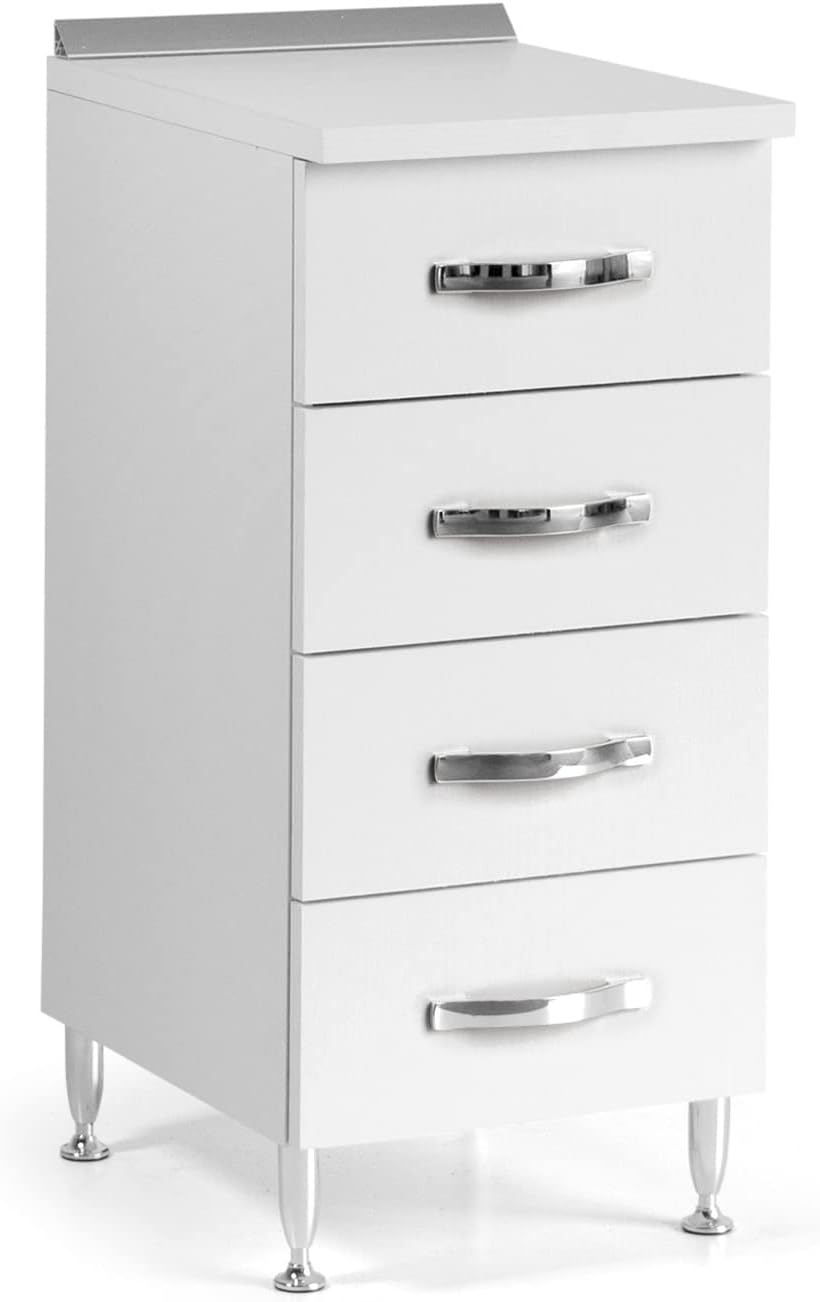Mobile Per Cucina Componibile Cassettiera cm H 85x50x40 Mobiletto Con 4 ...