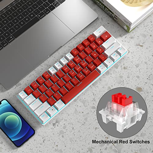 60% Mechanical Keyboard,MageGee Gaming Keyboard with Red Switches and ...