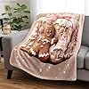 Amazon.com: Christmas Throw Blanket Gingerbread Man Box Cartoon ...