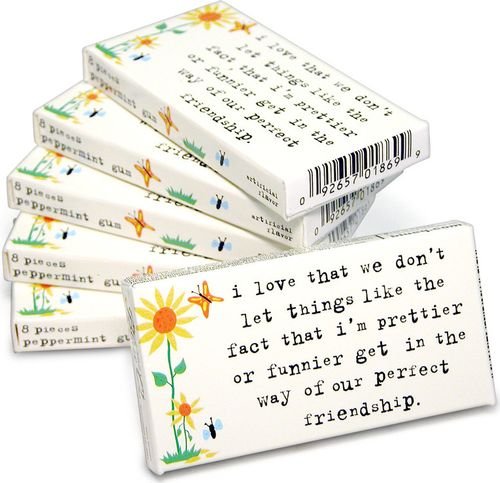 Amazon.com : Funny Gum - Prettier or Funnier Gum - Gag Gift (6 PACKS ...