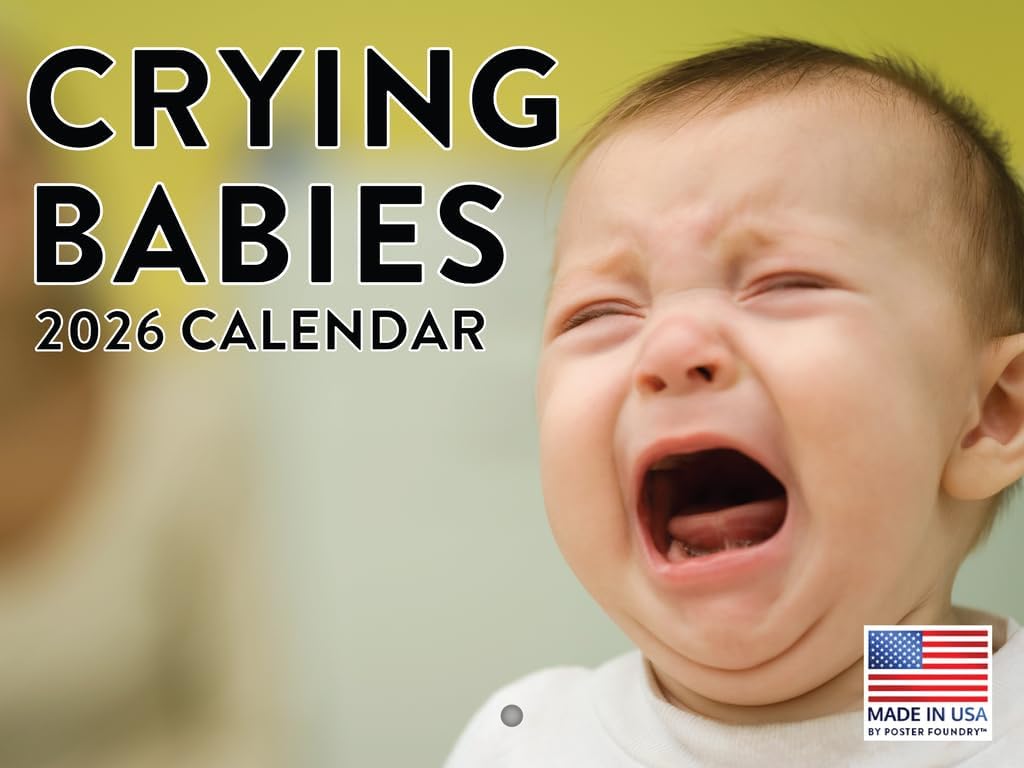 Crying Babies Calendar 2026 Monthly Wall Calender 12 Month | American ...