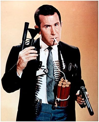 Get Smart Don Adams as Maxwell Smoking and Holding Weapons 8 x 10 Inch ...