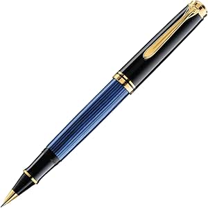 Pelikan Premium R600 Stylo roller Noir/Bleu : Amazon.fr: Fournitures de ...