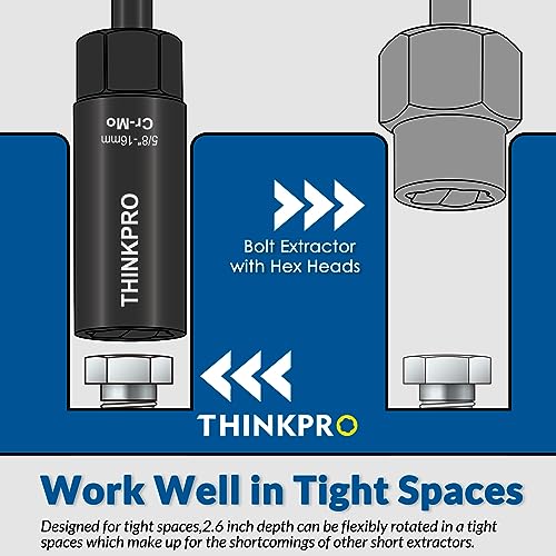 Snapklik.com : THINKPRO 11-Piece Spiral Deep Bolt Extractor Set,Impact Bolt & Lug Nut Remover ...