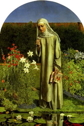 Amazon.com: WONDERFULITEMS CONVENT THOUGHTS 1850 RELIGIOUS NUN GARDEN ...
