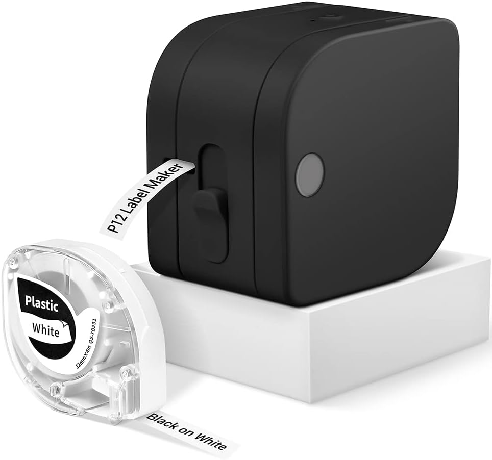Amazon.com: Phomemo Label Maker P12 Mini Label Maker, Bluetooth Label ...
