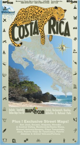 Costa Rica: Waterproof Travel Map of Costa Rica : Amazon.de: Bücher