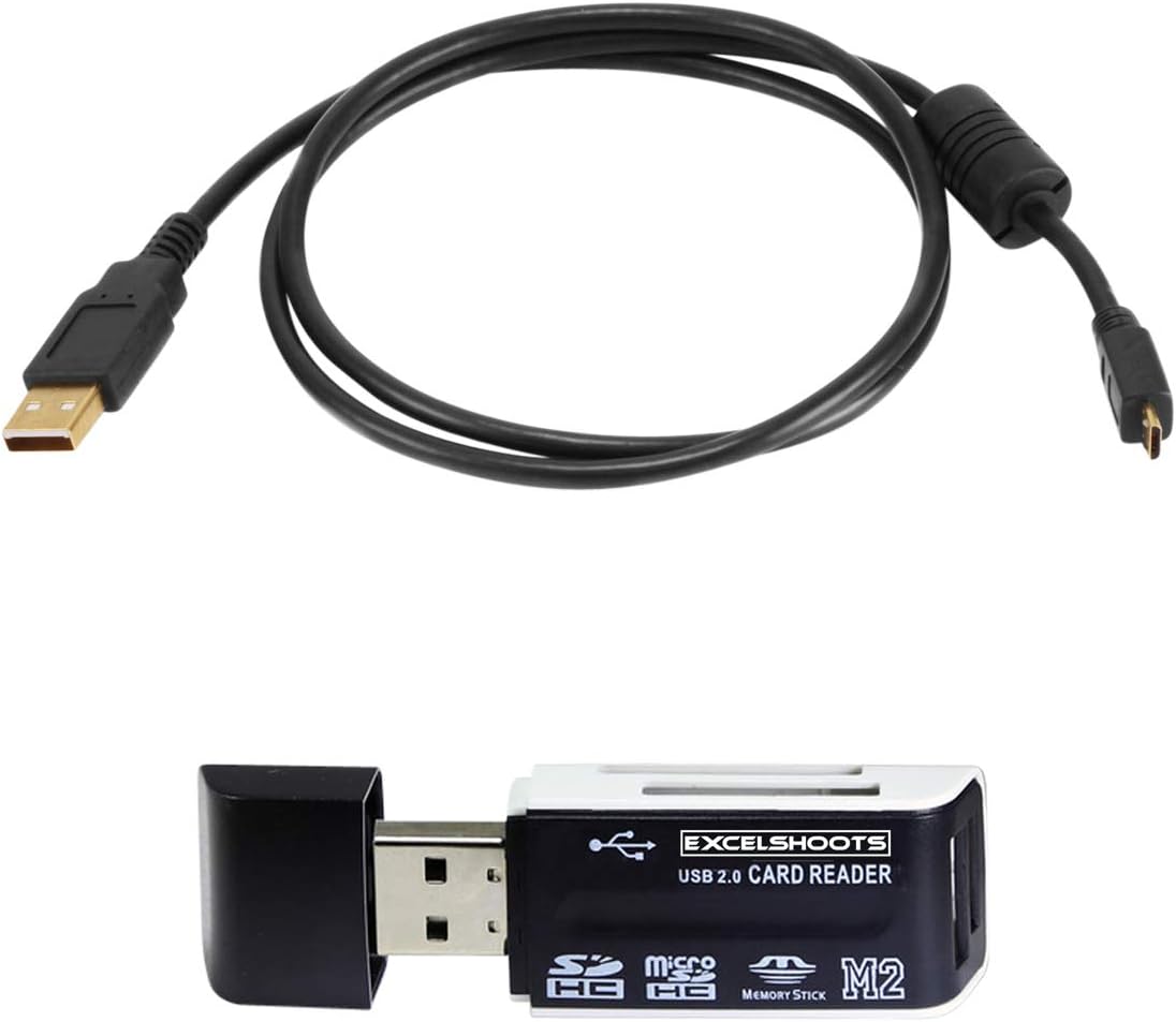Amazon.com: Excelshoots USB Cable for Nikon DSLR D5600 Camera, and USB ...