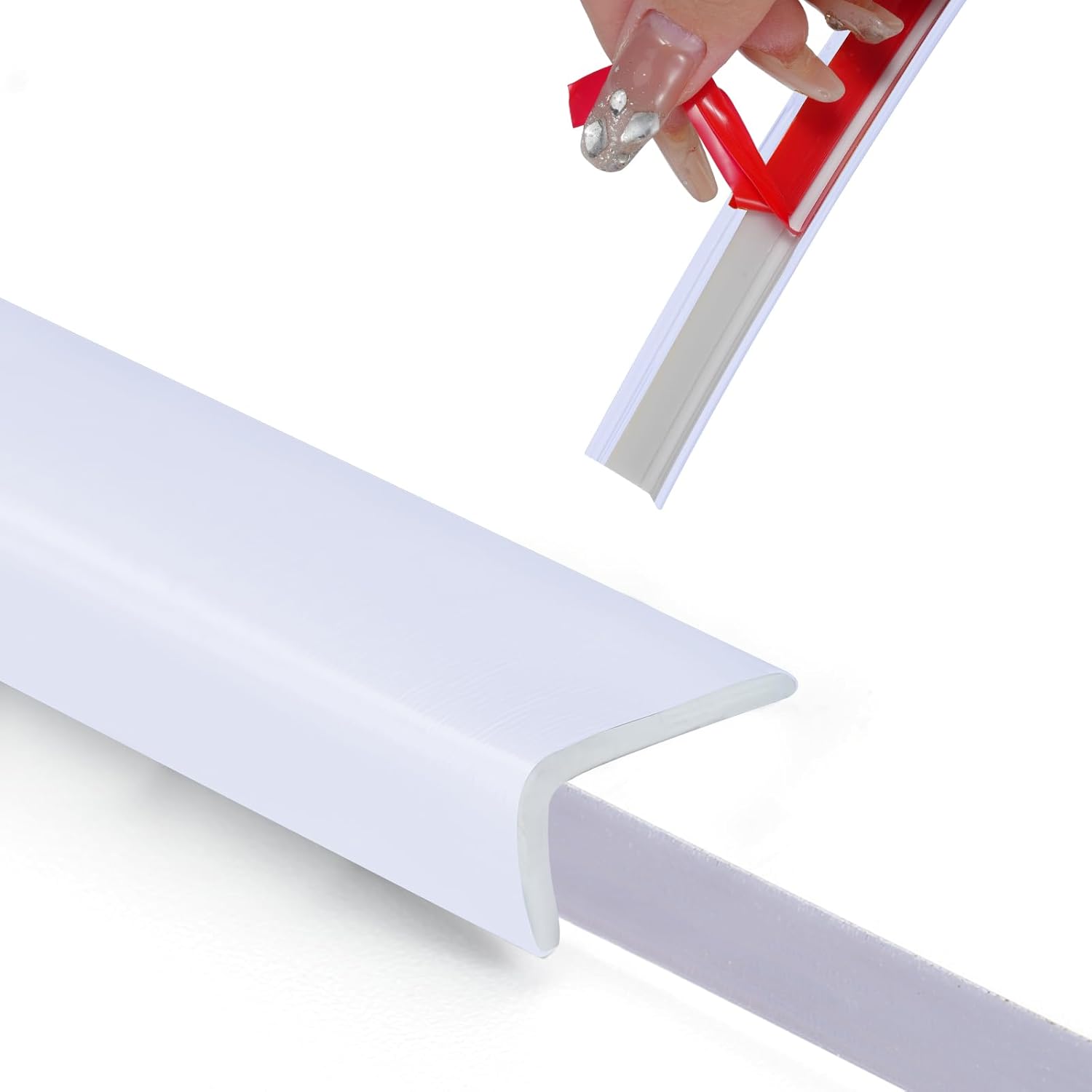 Amazon.com: Yefanxi Peel and Stick Vinyl Corner Trim，20FT L-Shape Tile ...