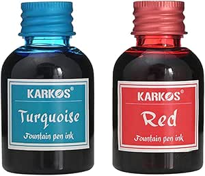 Amazon.com: 2PCS Calligraphy Pen Ink, Fountain Dip Pen Ink Set Non ...