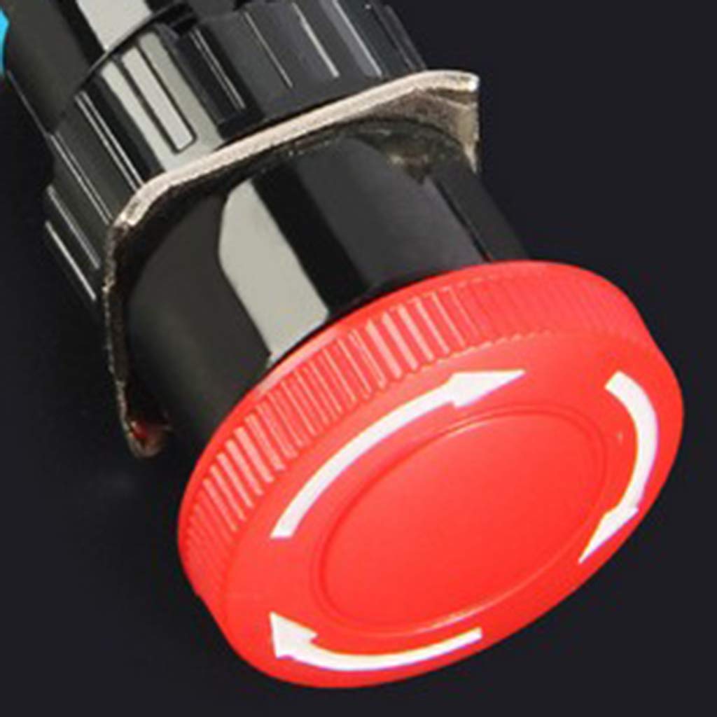 16mm 6 380v 3 Pin Latching Emergency Stop Push Button | Desertcart INDIA
