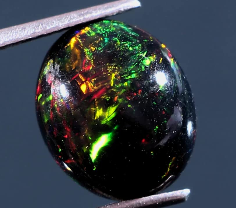 Buy Gems Pro Pure Ethiopian Black Fire Opal Ratna 6.15 Ratti 6.70 Carat ...