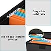 Amazon.com: JUNDUN File Box, Fireproof File Storage Organizer Box with ...