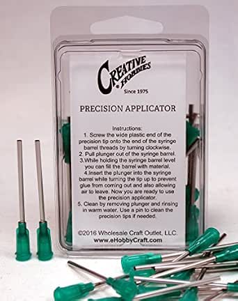 Creative Hobbies 14 Gauge 1.5 Inch, Olive Color, Precision Applicator ...