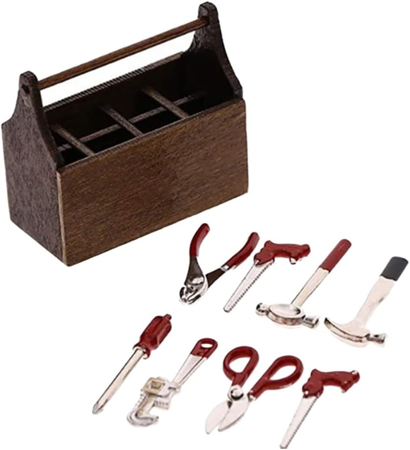 Amazon.com: Zerodeko 1 Set Mini Tool Box Doll House Toolbox Mini ...