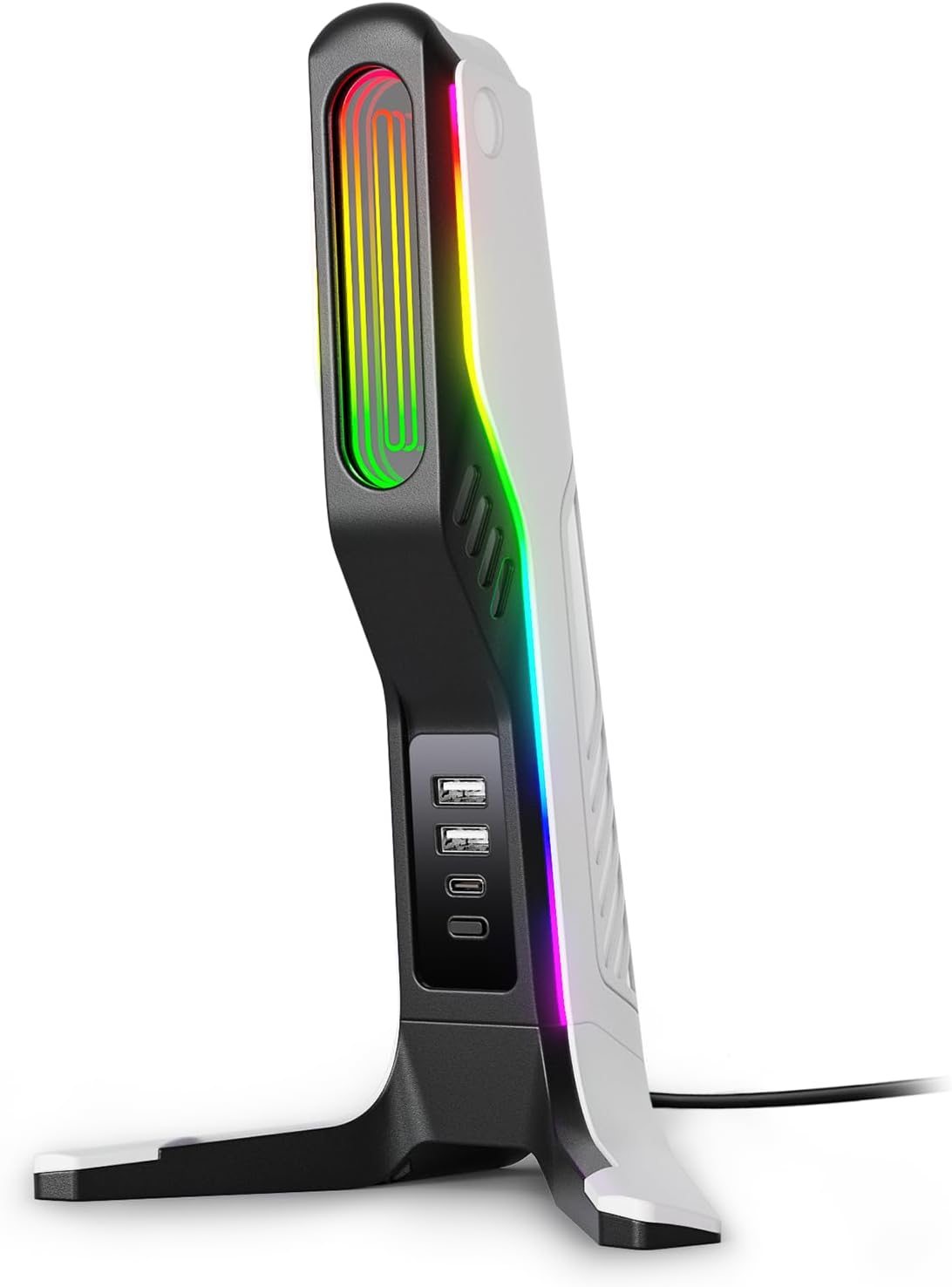 IFYOO RGB Gaming Headset Stand with 2 USB and 1 Type-C Ports, Game ...