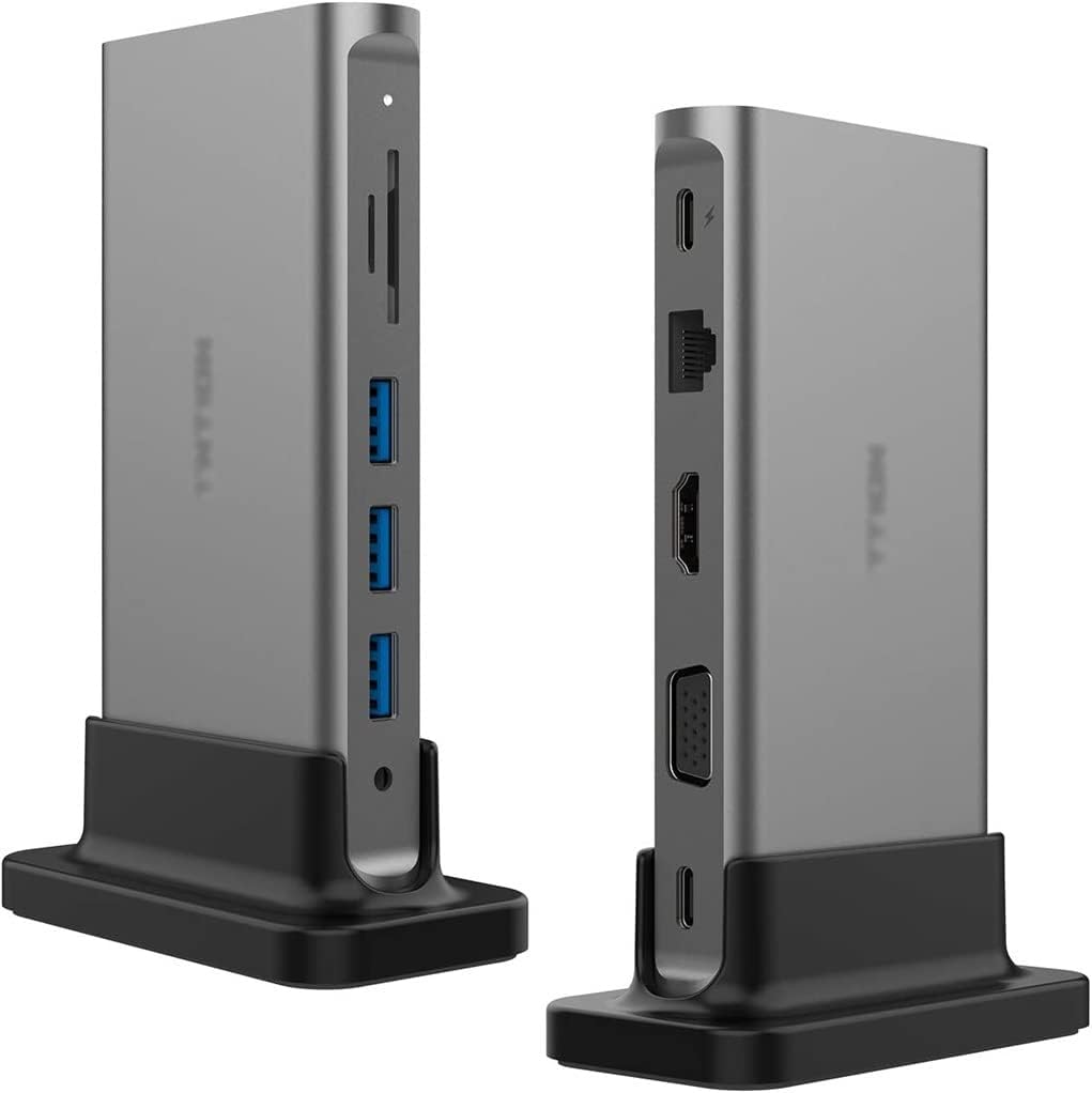 Amazon.com: LXXSH USB C Hub Docking Station TypeC 4K 60Hz PD VGA USB 3. ...