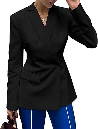 HGKPFGTF Women Sexy Casual Blazers Trendy Long Sleeve Backless ...