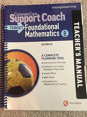 Common core support coach foundational mathematics eight Georgia ...